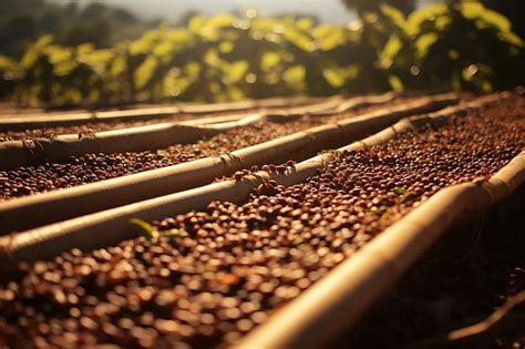 El proceso de secado del café en las plantaciones colombianas con