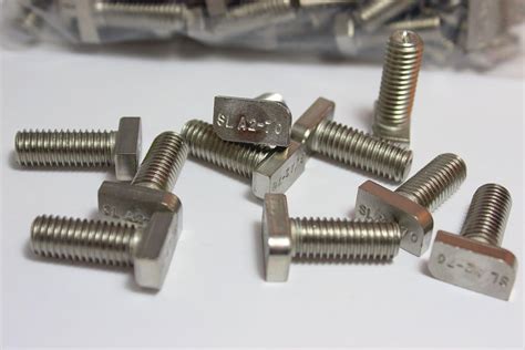10 Viti Con Testa A Martello Acciaio Inox M8 X 20 Mm Tipo 20 E 12