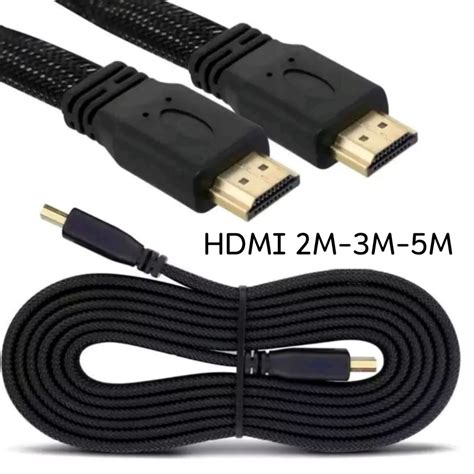 Cabo Hdmi 2M 3M 5M Premium Gold 4k 3d 3 Metros Full Hd Blindado Novo