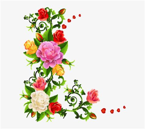 Corners Corners Edges Flower Corner Border Design Free