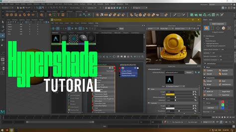 Maya Hypershade Tutorial Hypershade Basics In Maya Youtube