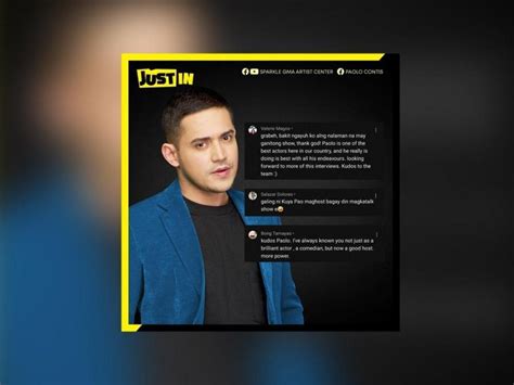 Paolo Contis Nakatanggap Ng Papuri Bilang Host Ng Just In GMA