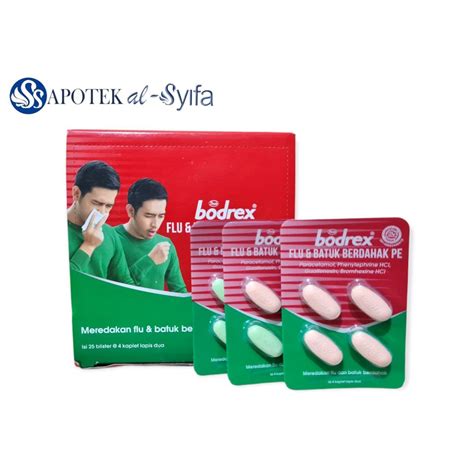 Jual Bodrex Flu Dan Batuk Berdahak PE 1 Strip Isi 4 Kaplet Shopee
