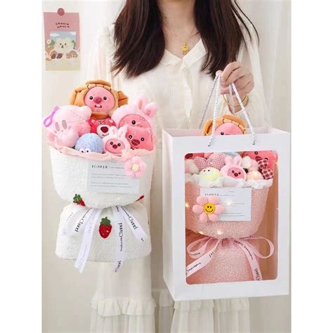 Bó Hoa kirby Nhồi Bông Kiểu Hoạt Hình Dễ Thương Dùng Làm Quà Tặng Sinh