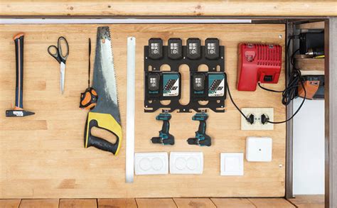 TOPOWN 3in1 Wandhalterung für Makita Akkus 18V 14 4V Ladegeräte und