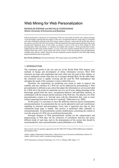 pdf web mining for web personalization