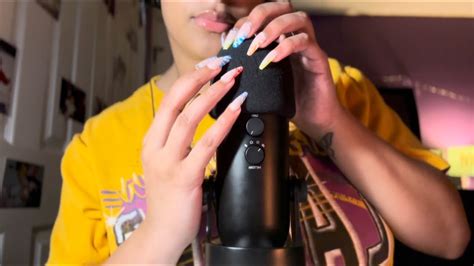 Slow Deepintense And Agressive Mic Scratching W Foam Cover🤓100 Sensitivity🤍head Tingling
