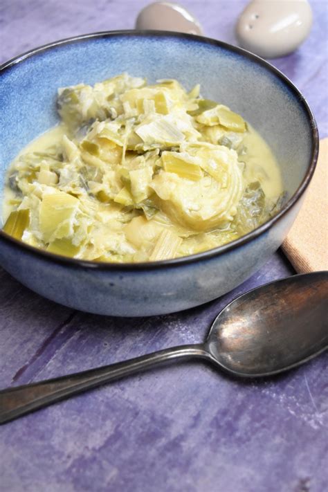 Fondue de poireaux à la moutarde recette facile au Cookeo