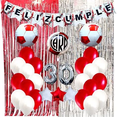 Combo Kit Deco Fiesta Globos River N