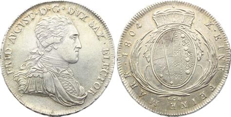 Sachsen Albertinische Linie Taler Friedrich August Iii