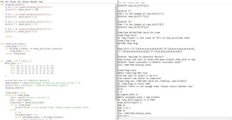 convert pseudocode to python by teckchuan98 fiverr