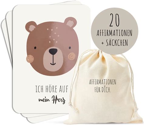 MeinBaby123 20 Affirmationen für Kinder Affirmationskarten für