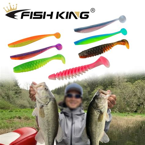FISHKING señuelo de pesca suave de 45 60 75 90 105 120 125 160mm cebo