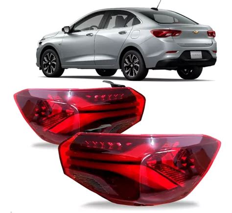 Par Lanterna Traseira Onix A Sedan Canto Led