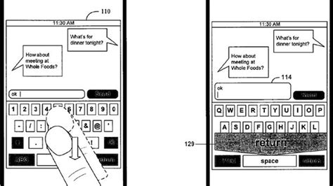 apple explores swipe gestures for ios device keyboards cnet