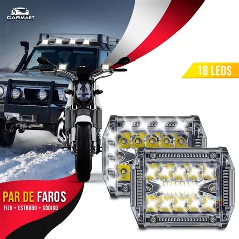 Par Faro Led Dually Auxiliar Fijo Estrobo Contorno Luz Mercadolibre