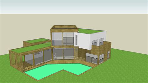 Sketchup Maison Bois Ventana Blog