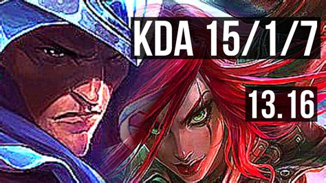 TALON Vs KATARINA MID 15 1 7 1400 Games Legendary 1 3M Mastery