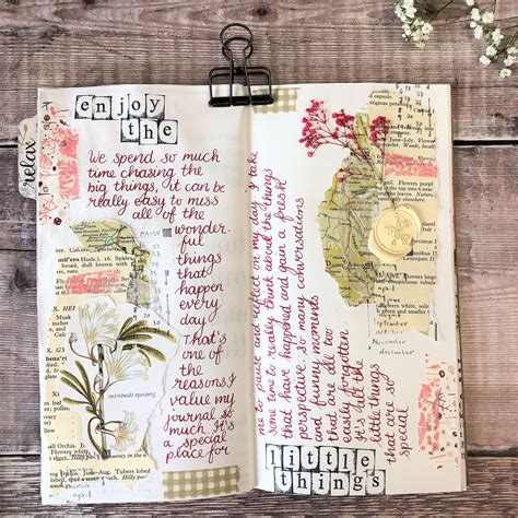 9 Beautiful Vintage Journal Pages Helen Colebrook Skillshare
