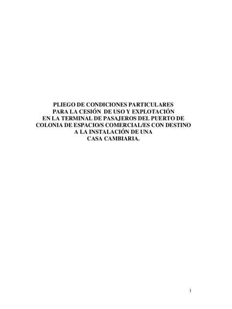 Fillable Online Fillable Online Cercedilla PLIEGO DE CLUSULAS Fax