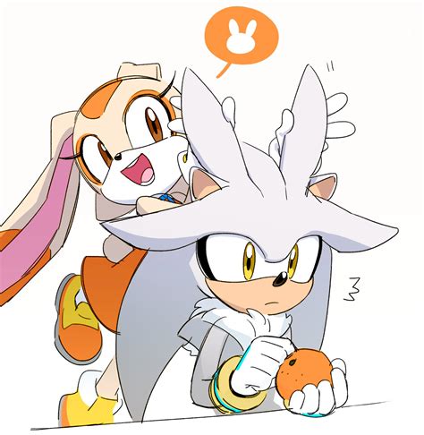 Cream The Rabbit And Silver The Hedgehog Sonic Drawn By Miijiu Danbooru