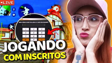 FREE FIRE AO VIVO JOGANDO INSCRITOS X1 DOS CRIA AO VIVO YouTube