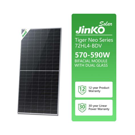 Jinko Tiger Neo N Type Bifacial Photovoltaic Module 570W 575W 580W 585W