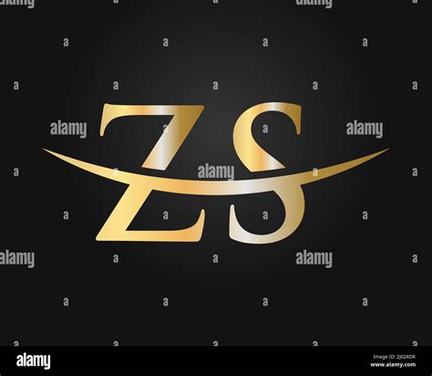 Initial Monogram Letter ZS Logo Design Vector ZS Logo Design Template