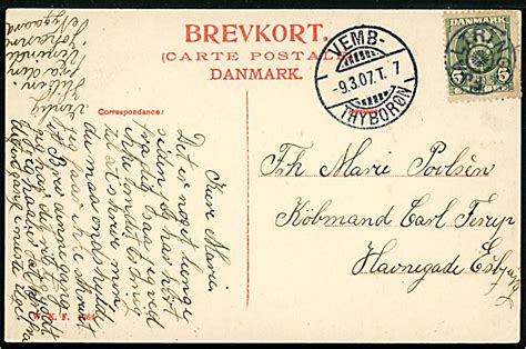 5 øre Chr IX på brevkort annulleret med stjernestempel FJALTRING