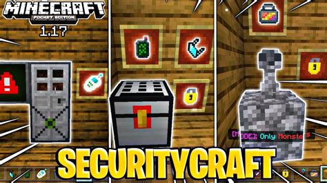 Descarga Nueva Actualización de SecurityCraft V2 Para Minecraft Pe 1 17