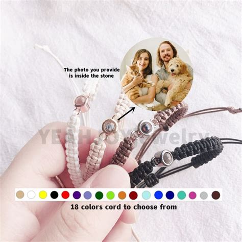 Personalized Custom Projection Photo Bracelet Women S Etsy