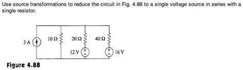 Use Source Transformations To Reduce The Circuit In Fig To A Single