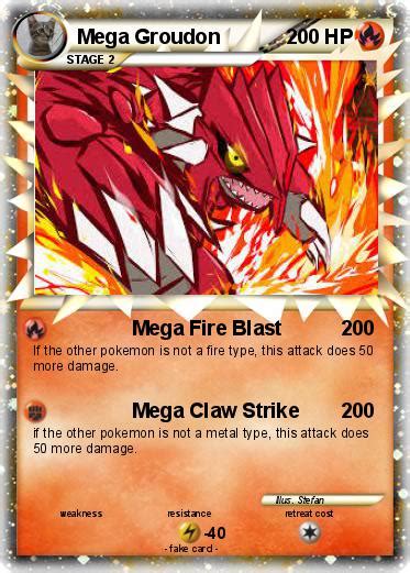 Pokemon Mega Groudon Card
