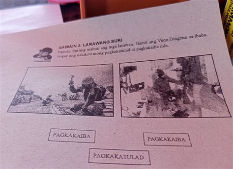 Gawain Larawang Suri Panuto Suriing Mabuti Ang Mga Larawan Gamit