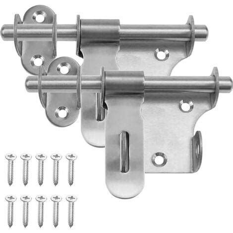 Loquet de porte 2 pièces loquet de porte coulissante loquet de