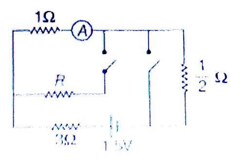 In The Circuit Shown In Figure The Reading Of Ammeter Is The Same With