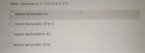 solved public static int factorial int n [ if n 0 { return