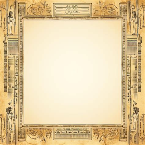 Antigo Egito Quadro Em Branco Foto Premium
