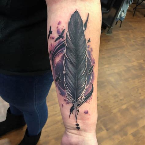 Details More Than 79 Feather Tattoos On Forearm Super Hot In Coedo Vn