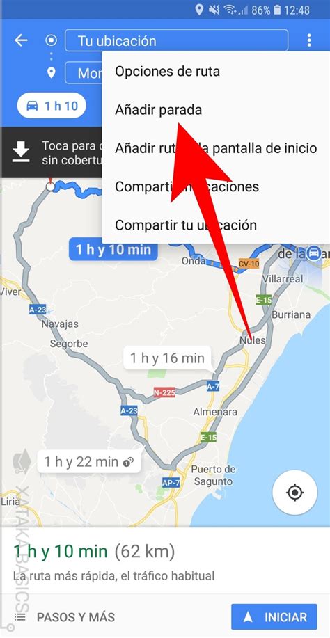 Como hacer una ruta en Google Maps con varias paradas y compartirla después