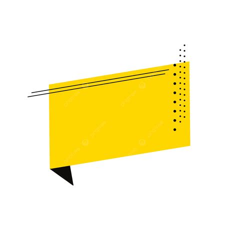 Simple Yellow Textbox Banner Yellow Textbox Banners Png Transparent