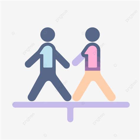 저울 위에 서 있는 남자의 아이콘 벡터 횡단 보도 직계 아이콘 평면 아이콘 PNG 일러스트 및 벡터 에 대한 무료