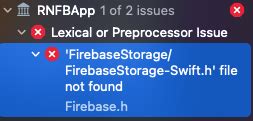 FirebaseStorage FirebaseStorage Swift H File Not Found Issue 6335