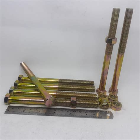 Jual BAUT MUR M12 X 150 KUNING BMK M12X150 PANJANG 15CM 15 CM KUNCI 17