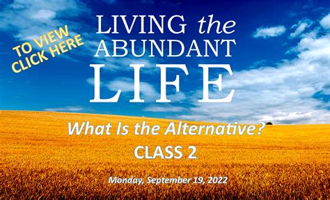 Living The Abundant Life Class 2 Trinity Evangelical Lutheran Church