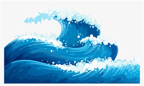 手绘浪花大海 快图网 免费PNG图片免抠PNG高清背景素材库kuaipng