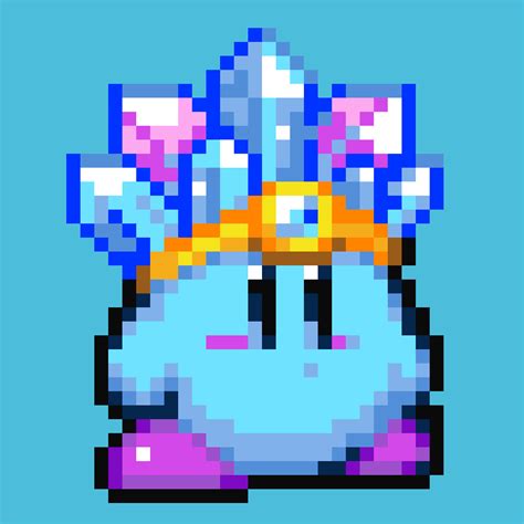 Ice Kirby Pixel Art