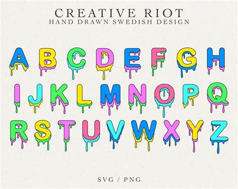 DRIPPING ALPHABET SVG Drip Letters Svg Drip Font Svg Etsy Hong Kong