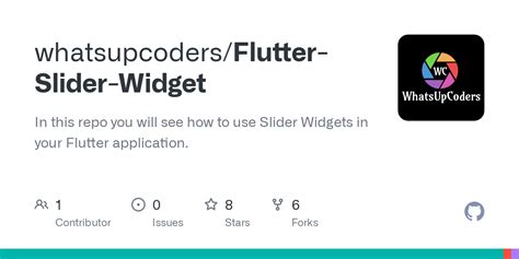 Github Whatsupcoders Flutter Slider Widget In This Repo You Will See