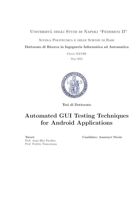 pdf automated gui testing techniques for android …automated gui testing techniques for android